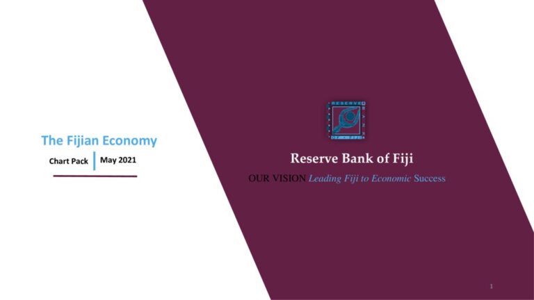 Charts on the Fiji Economy as at May 2021 - Reserve Bank of Fiji